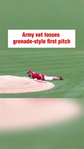 1M views · 200 reactions | On October 4, 2014, retired U.S. Army Sgt. 1st Class Brian Keaton crawled on his belly before throwing the ceremonial first pitch like a grenade. (via MLB) #baseball #MLB | MLB Throwbacks | Facebook