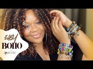 DIY Easy Boho Stack Festive Butterfly Charm Bracelet