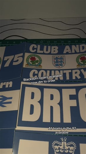 Yes we know it says pride off but they have been fixed and will come as pride of #football #footballstickersuk #championship #blackburnroversfc