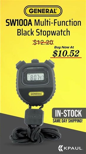 In Stock |General Tools SW100A Multi-Function Stopwatch |Authorized Distributor |KPaul-Veteran Owned