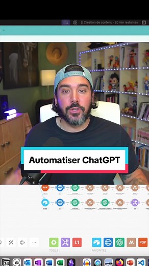 🤖 Utiliser ChatGPT, c'est bien. L'utiliser efficacement, c'est mieux! Je te montre comment créer des automatisations avec Make.com et ChatGPT pour gagner du temps chaque semaine. On configure un module OpenAI, on choisit le bon modèle, et on programme des tâches intelligentes. Résultat? Tes courriels catégorisés et répondus automatiquement. 📧 Envie d'en apprendre plus sur l'IA et l'automatisation? Suis-moi pour d'autres astuces! #IA #Automatisation #make #integromat #chatgpt