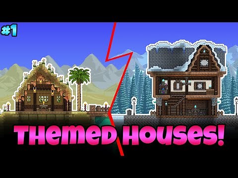 Terraria Biome Themed Houses || Desert + Snow!