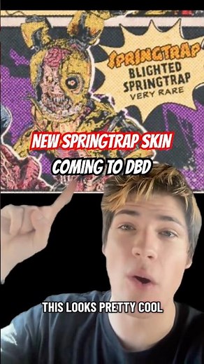 NEW BLIGHTED SPRINGTRAP SKIN REVEALED IN DBD 🔥 | #deadbydaylight