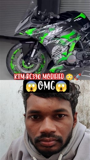 😱OMG😱ktm rc390 modified 😳🚀#shorts #viral #ktmrc390