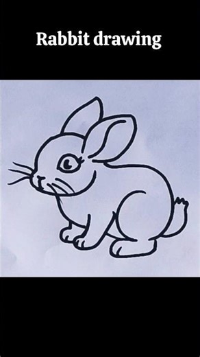 Rabbit drawing easy step by step #drawing