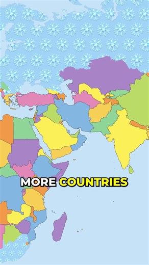 The ONLY Countries Which Get SNOW! #geography #maps #snow