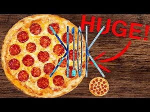 compressed into 10 seconds - How To Basic - How To Make a Giant Pizza