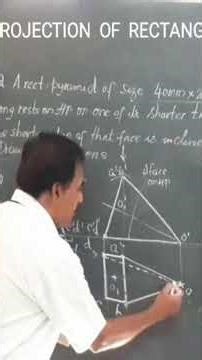 Projection of Pyramid/ Rectangular Pyramid/ Engineering Drawing/ Projection of solids