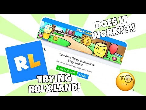 TRYING RBLX.LAND TO SEE IF IT ACTUALLY GIVE U FREE ROBUX!!!🤑🤑