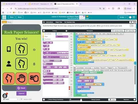 Getting Started - Rock Paper Scissors App