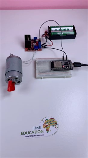 Controlling a Motor with ESP32 & Bluetooth #electronics #electricalengineering #esp32 #electronicsprojects | Upload Ideas with Itamar