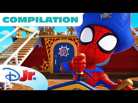 Meet Spidey Season 4 FULL SHORTS Compilation! Pirate Adventures + New Friends! 🏴‍☠️ | ‪@disneyjr‬