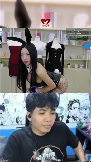 INO KAGET LIAT MOMi GRAN PAKE KOSTUM BUNNY GIRL #wielino #shortvideo