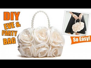 DIY Beautifull Purse Bag Zipper Rose HandBag Tutorial