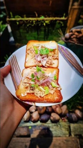 toasted cod liver 🥪🐟 #toast #codliver #recipe #viral #viralfood