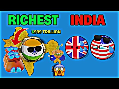 What If INDIA Became RICHEST COUNTRY? 😱 | USA's BIGGEST Nightmare 🥵🔥 #countryballs