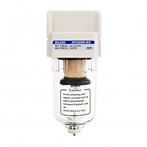 BLCH 1/4" NPT Air Line Dryer - Air Dryer for Compressor,Compressed Air Dryer Air Drying System AF2000-02Z Manual Drain Poly Bowl 0-160 PSI 5μm