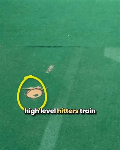 Most parents don’t realize you can spot poor hitting mechanics just by looking at the worn-out spot on a batting mat. High-level hitters don’t “stay back” and grind a hole with their back foot into the matt. They get into their front side, rotate with power, and their rear foot gets pulled forward by the hip. (so the front side is where elite hitters wear out the matts) But if a kid can’t stabilize on that front leg? Their body literally won’t let them move like a powerful hitter — no matter how