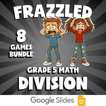 8 FRAZZLED Math Games - Division - Grade 5 No Prep Review
