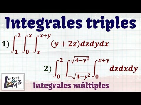 Integrales triples | 2 ejercicios bien explicados | Clase 3 | La Prof Lina M3