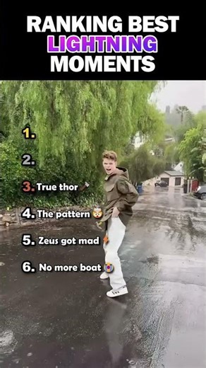 Ranking the Best Lightning Moments Ever ⚡ #viral #funny #shorts #trending #memes — Subscribe Now!