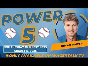 FIVE FREE MLB Picks Today | MLB Baseball Predictions | Expert Sports Picks | Power 5 for 8/5/25