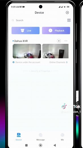 مشاركة كاميرات المراقبة عبر تطبيق DMSS