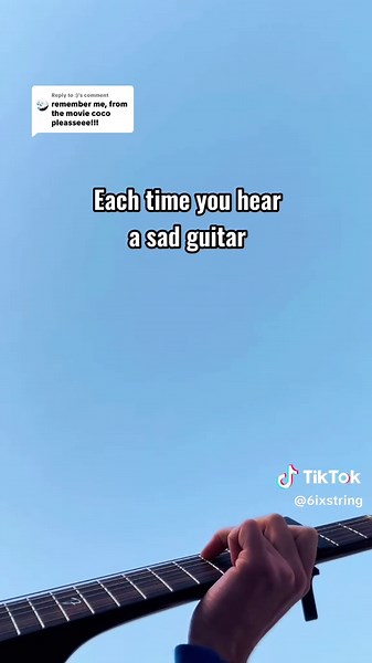 Replying to @:) 🚨 have you subbed to my YT yet for more full covers? 👀 (see my linktree ➡️) #fypシ゚ #guitartok #singalong #rememberme #cocomovie