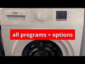 beko WTL82051W - all programs and options