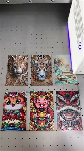 Pvc card printing of 3253UV printer Can carry xp600/i3200hd head #uvprinter WhatsApp：8615919748871