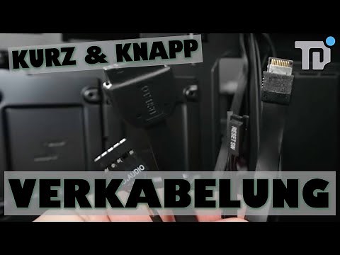 PC-Netzteil einbauen & verkabeln Tutorial - PC selbst zusammenbauen #8