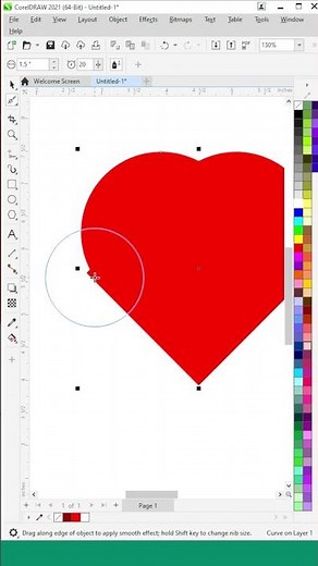 How to use Smooth Tool in CorelDraw (Part5)