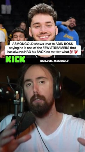 ASMON shows love to ADIN saying he is one of the STREAMERS that always HAD his BACK no matter what