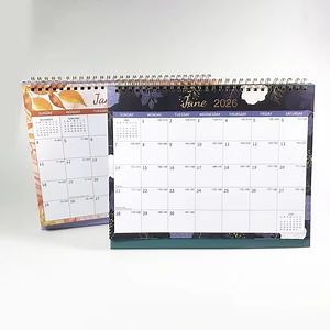 [Hot Item] Daily Spiral Wire Desk Table Calendar Monthly Stand Flip Design