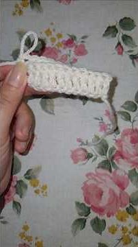 Crochet débutant : Bride en relief arrière en un clin d’œil #crochet #crocheting #crochettutorial
