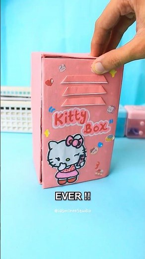 DIY Cardboard Locker Organizer 🎀 Easy Recycling Idea #hellokitty #shorts #youtubeshorts #recycle