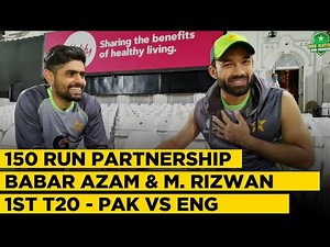 Babar Azam & M Rizwan Talk About Their 150 Run Partnership | Pakistan vs England | PCB | MA2E
