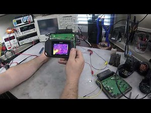 Electronic repair - Using a flir infrared camera for finding electrical shorts with thermal imaging