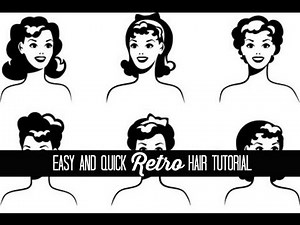 Easy Retro Hair Tutorial: The Glamorous Housewife Beauty