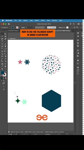 How To Use The Fillinger Script In Adobe Illustrator✨