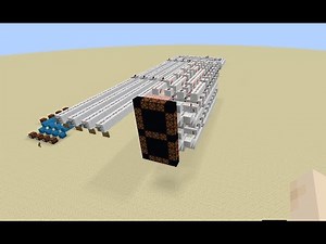 Showcasing Minecraft Redstone Number Display (1-9)