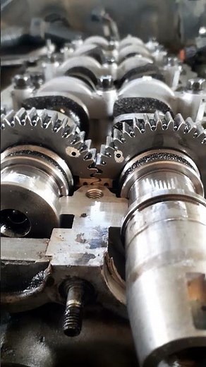 Toyota 1KD camshaft timing mark