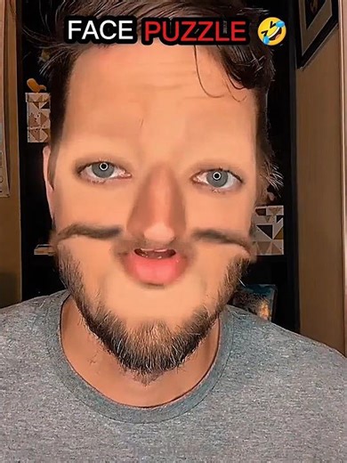 Funny face puzzle filter ☠️🤭 #edit #troll #trollface