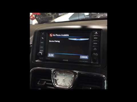 How To Connect Bluetooth To Your 2016 Chrysler Town & Country Touring with Leather