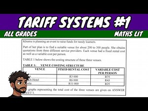 Tariff Systems #1 | Maths Literacy