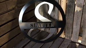 Double Color Monogram Made from Steel and Powder Coated for durability to be used outside or inside. order yours today --- https://www.redlinesteel.com/collections/monograms/products/monogram-double-color | Redline Decor