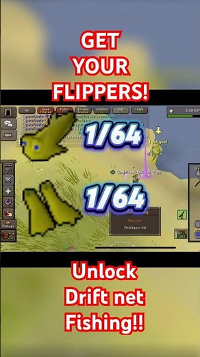 OSRS Flippers in 60 Seconds! Unlock Drift Net Fishing Fast #osrs #oldschoolrunescape #osrsmobile