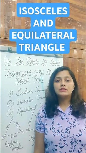 What is isosceles and Equilateral triangle and how to pronounce?💁#ytshorts ##viral