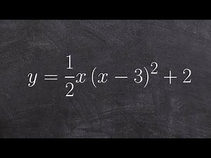 Graphing a quadratic function in vertex form with multiple transformations