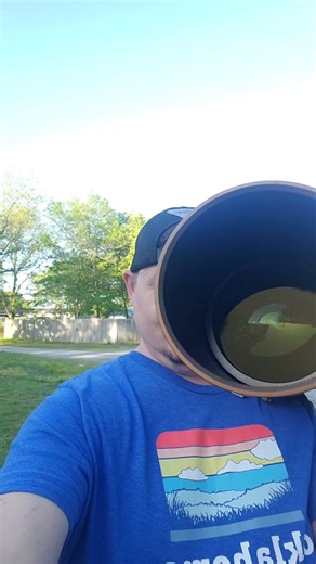 Live Moon Viewing Through a Telescope